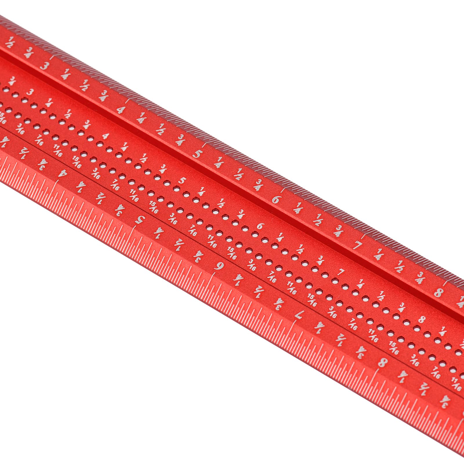 AKNgoes Woodworking Scriber T-Square Ruler 12in with Thoughtful Support Lips, Architect Ruler for Carpenter Work, Layout and Measuring Tools…