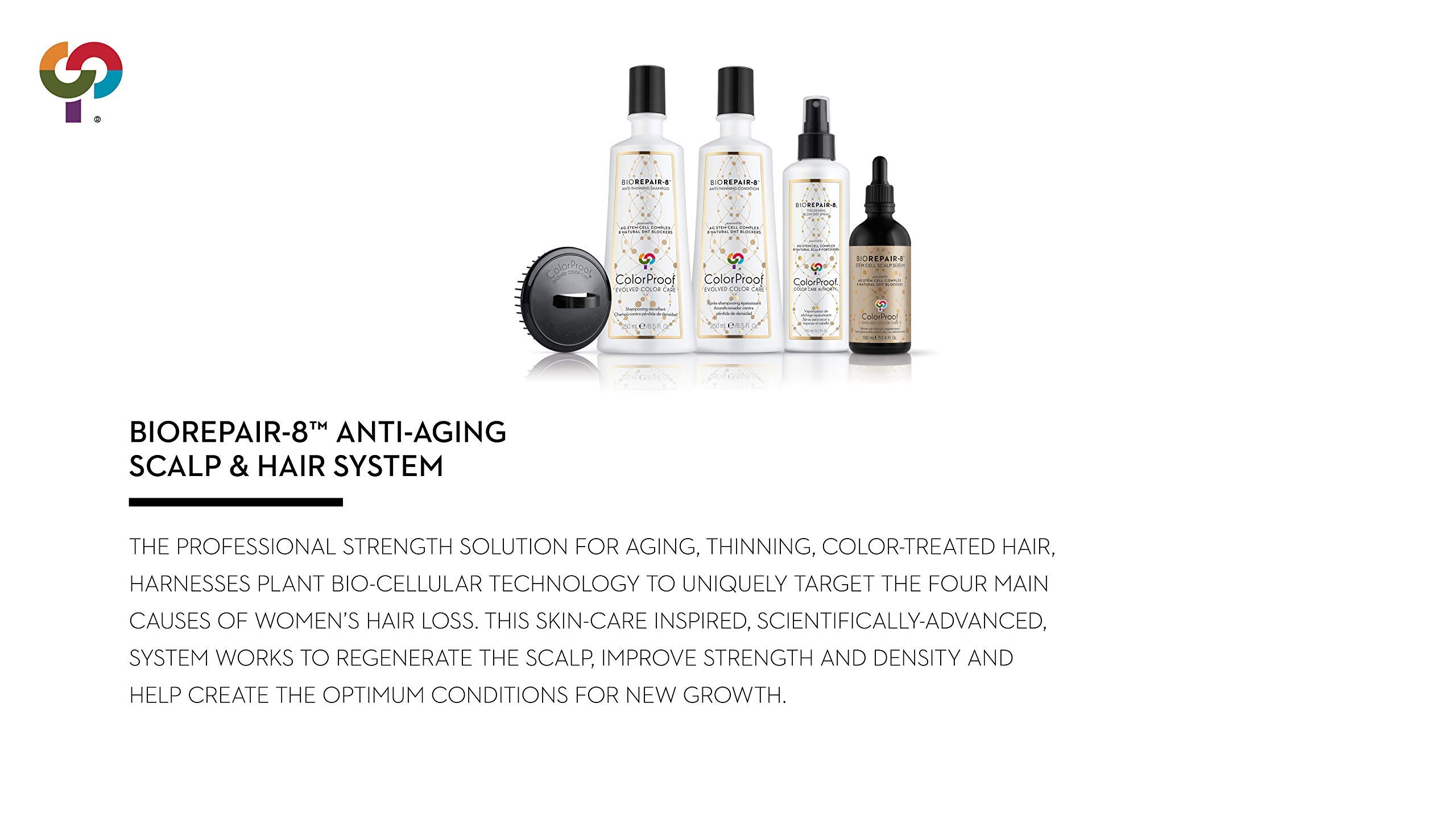ColorProof BioRepair-8 Scalp & Hair Therapy, Retail Kit
