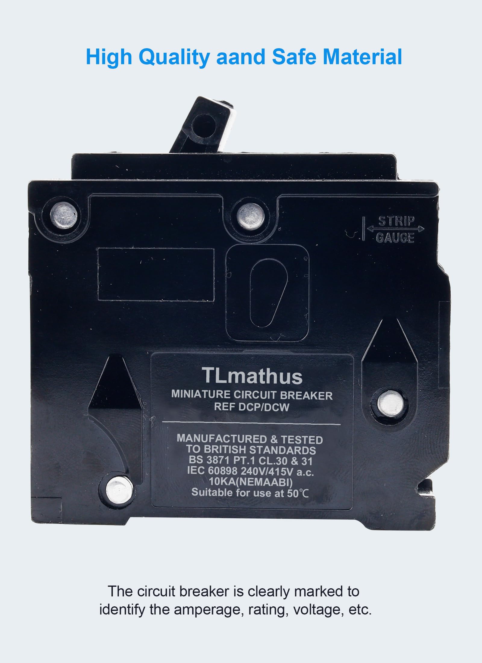 6 Amp 2 Pole Type QP Circuit Breaker Plug-in Mount Standard Miniature Circuit Breaker, Thermal Magnetic Protection, Fit for Siemens Type 'EQ, EQL, SEQ, EQG, PL and ES Series loadcentres(2P 6A)