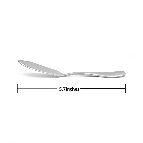 Crysto Stainless Steel Butter Knife, Set of 2, Butter Spreader, Breakfast Spreads,Cheese and Condiments