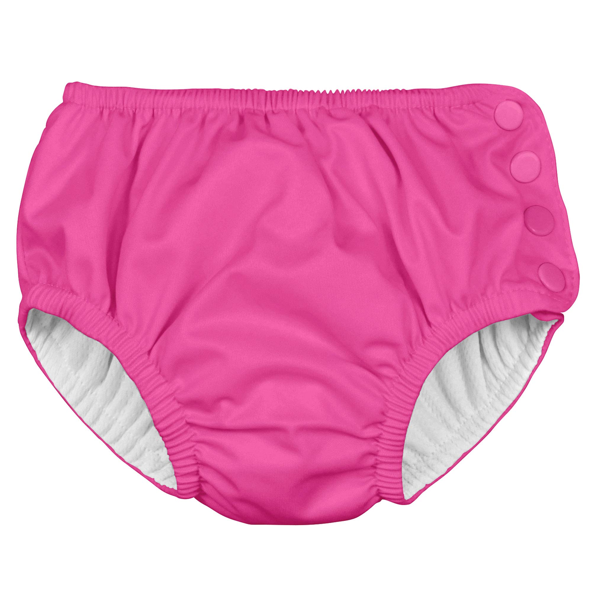 i Play by Green Sprouts Girls Reusable Absorbent Toddler Swim Diapers - Swimming Suit Bottom | No Other Diaper Necessary Hot Pink 4T
