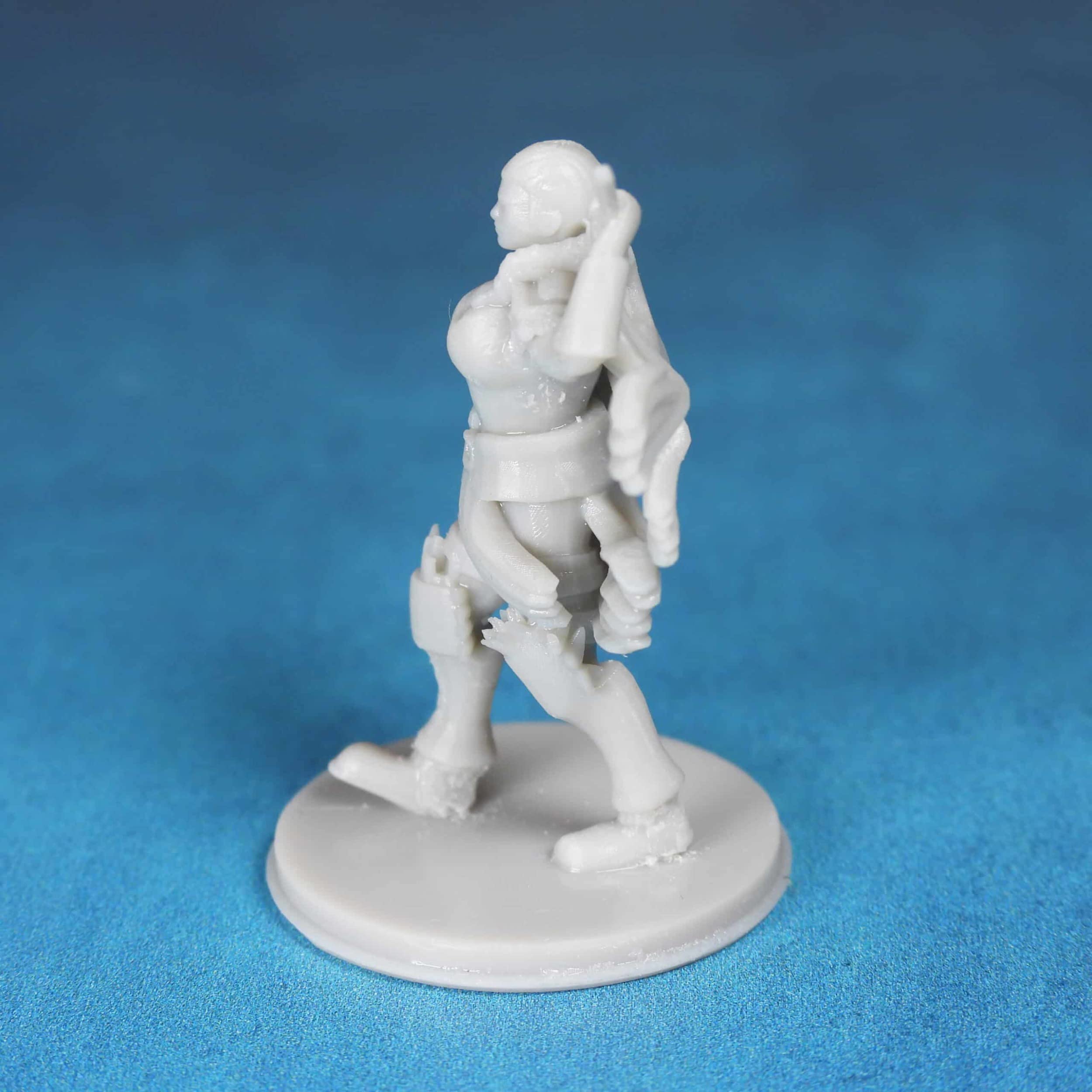 3D Printed Miniature: Human Female Barbarian by mz4250