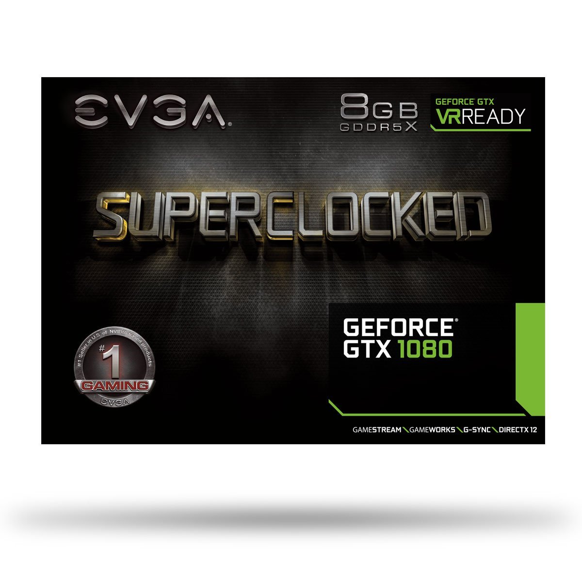 EVGA GeForce GTX 1080 SC GAMING ACX 3.0, 8GB GDDR5X, LED, DX12 OSD Support (PXOC) Graphics Card 08G-P4-6183-KR