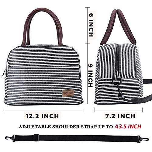 Lunch Bag Large Insulated Lunch Bags for Women Men Cooler Tote Bag Adult Lunch Box Organizer Holder Container with Removable Shoulder Strap