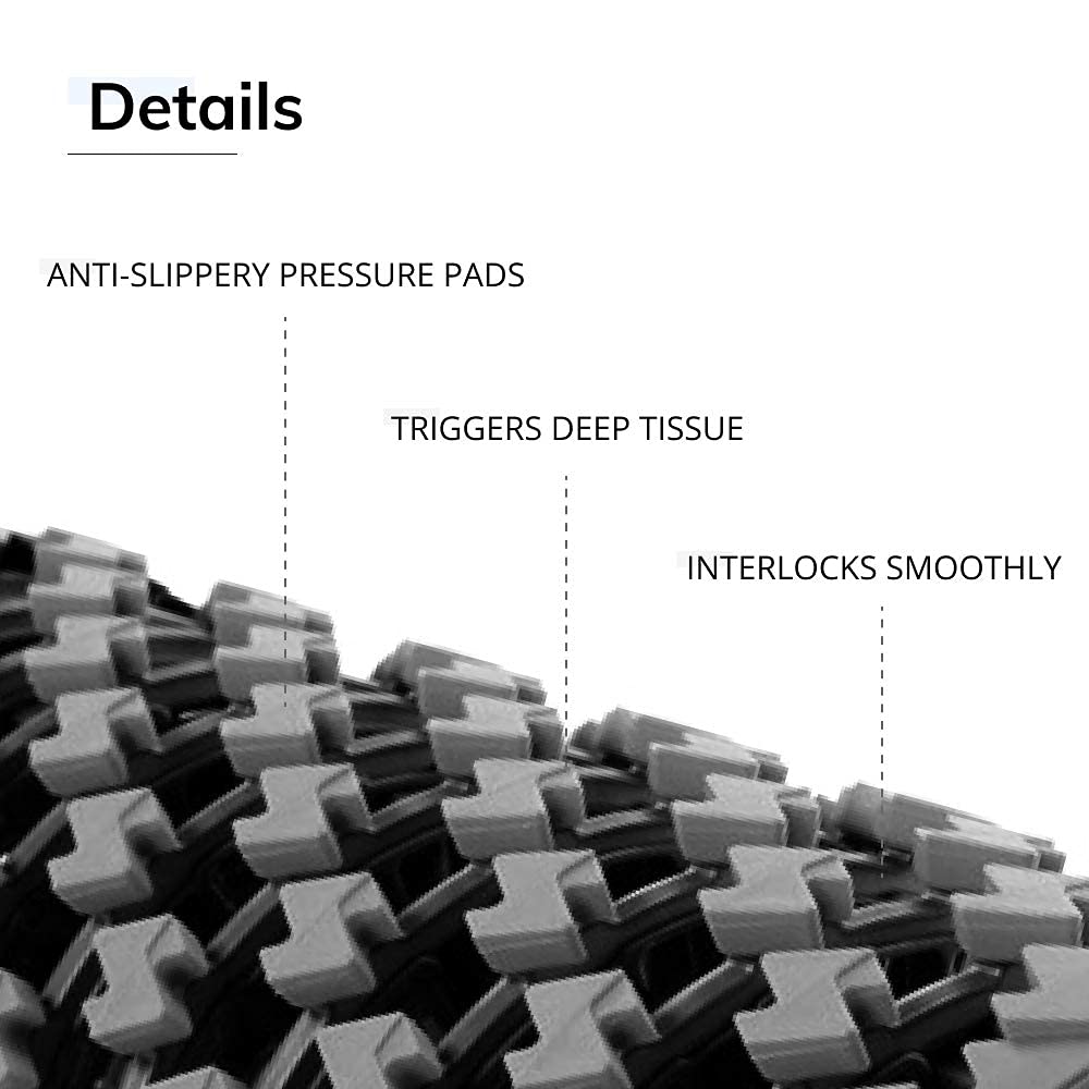 Acies Ideal Collapsible Foam Roller for Travel & Exercise - Deep Tissue Foam Roller for Muscles and Back, Compact Travel Massage Roller Tube for Muscles Myofascial Release (Black)