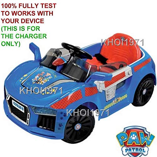 KHOI1971 Wall Charger AC Adapter Power Cable Cord Compatible with Nickelodeon Paw Patrol E Cruiser Chase Ride on 6V-Volt Battery Charger AC Adapter NOT Created or Sold by Nickelodeon