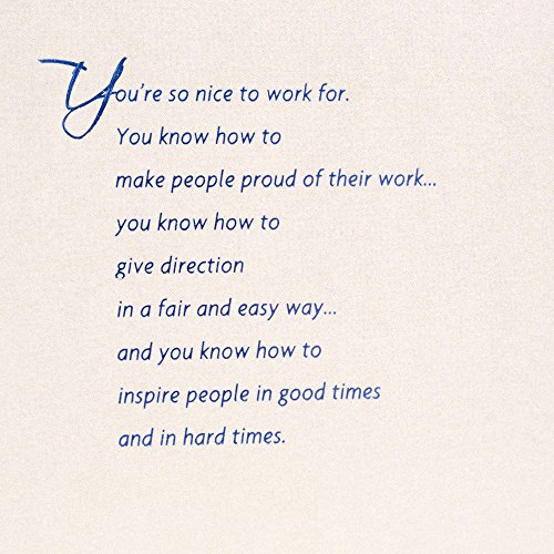 Hallmark Boss's Day Card (For a Special Boss)