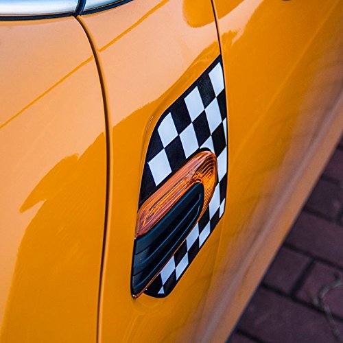 3D Side Scuttle Lamp Light Pattern Fender Panel Frame Cover Sticker Trim for Mini Cooper F55 Hardtop F56 Hatchback (4)