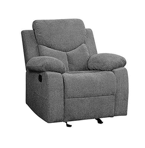 Acme Kalen Chenille Glide Recliner in Gray