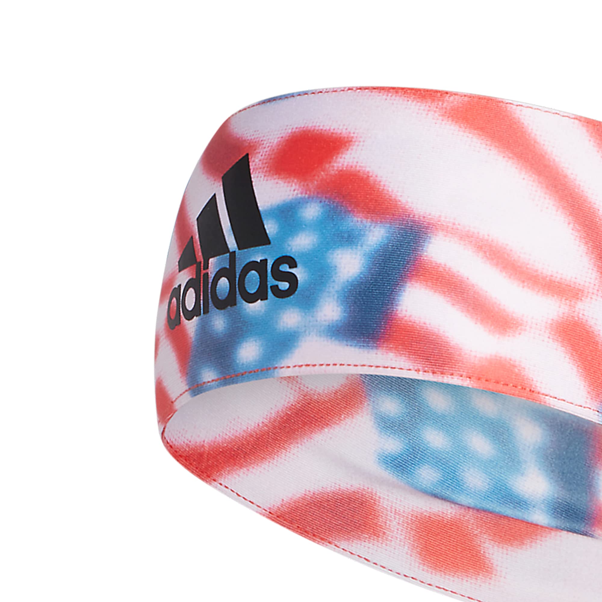 adidas Alphaskin Tie Headband, Glory Grey/Pink Tint, One Size