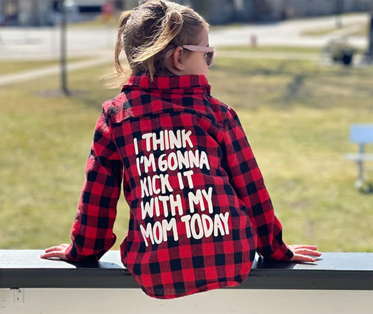 Toddler Long Sleeve Shirt Baby Boy Girl Plaid Top for Toddler Spring Winter Coat for Kid (Red Plaid, 2-3 T)