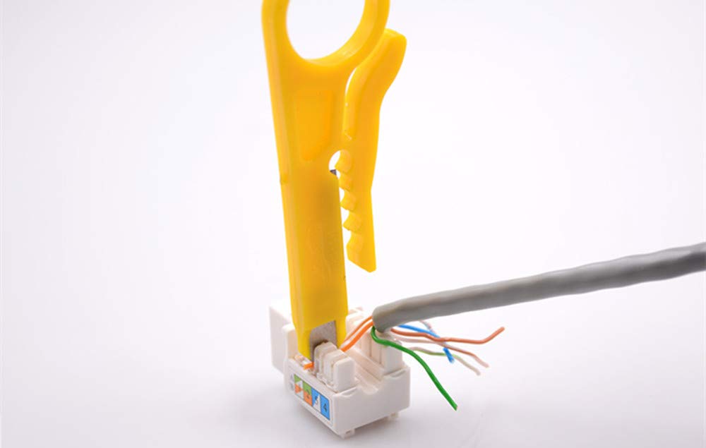 Mini Wire Stripper 3 Pcs Network Wire Stripper Punch Down Cutter for Network Wire Cable, RJ45/Cat5/cat6 Data Cable, Telephone Cable and Computer UTP Cable