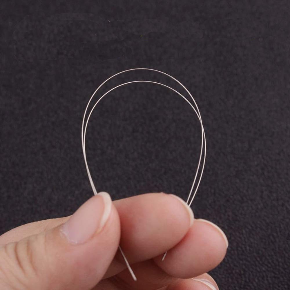6 Pieces Big Eye Beading Needles with Needle Bottle (2.2 inch, 3 inch)