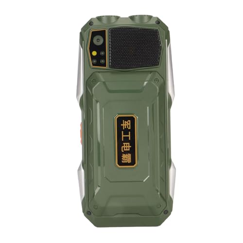 Acogedor 4G Senior Cellphone 4in Touch Screen WiFi Large Button 18000mAh LED Flashlight Loud Sound Quick Dial Phone for7.0, Clear Display (Green)