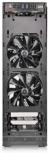 Thermaltake Core G3 Black Slim Small Form Factor ATX Perforated Metal Front and Top Panel Gaming Computer Case 2.0 Edition with Two 120mm Front Fan Pre-Installed CA-1G6-00S1WN-A0