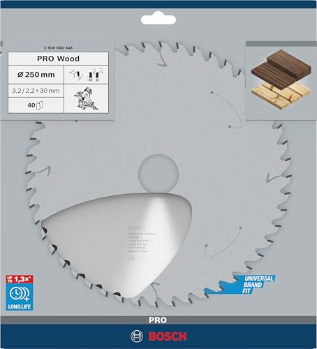 Bosch 2608640643 Circular Saw Blade "Top Precision" Opwob 9.84inx30mm 40T