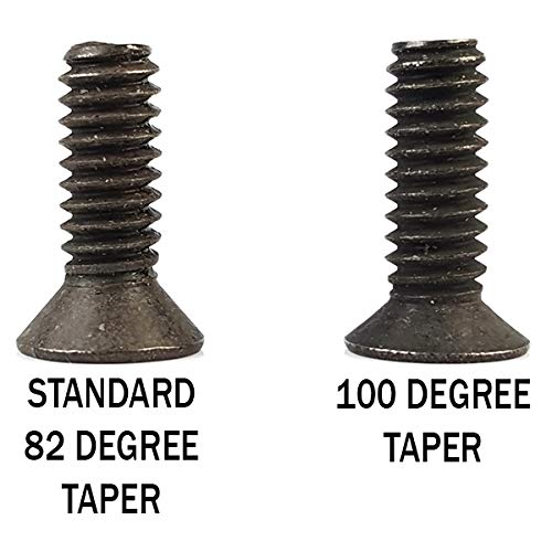 Phillips Flat Head Machine Screws 100 Degree Taper Black Oxide - #10-24 x 1" Qty 100