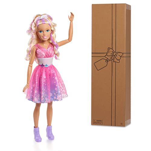 Barbie 28-Inch Best Fashion Friend Star Power Doll and Accessories, Blonde Hair, Kids Toys for Ages 3 Up by Just Play