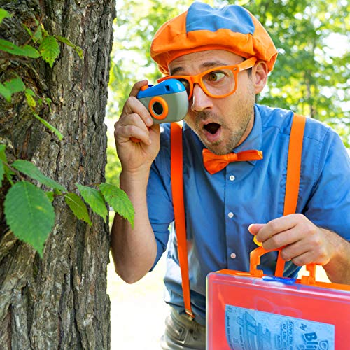 Blippi Detective Roleplay Set - Carry Case, Camera, Personalized Yellow Badge, Magnifying Glass, Activity Sheets for Ultimate Toddler and Young Child Mystery Adventure - Exclusive Content Included