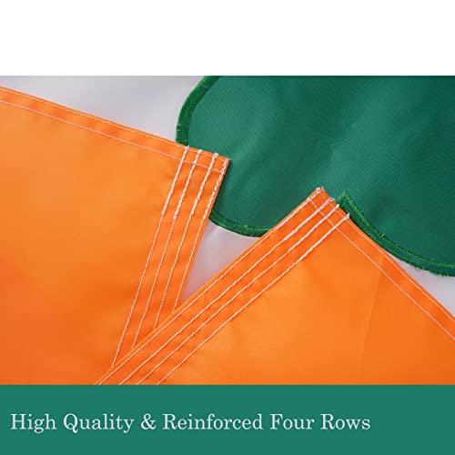 AMZFLAG Ireland Flag 3x5 Embroidered Shamrock Irish Flags Heavy Duty Sewn Stripes for St. Patrick Day Outdoor