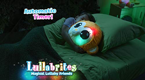 Lullabrites Monkey Pillow- Soothing Plush Animal that Lights Up with Many Colors and Sings Lullabies! A Night Light, and Friend All in One!
