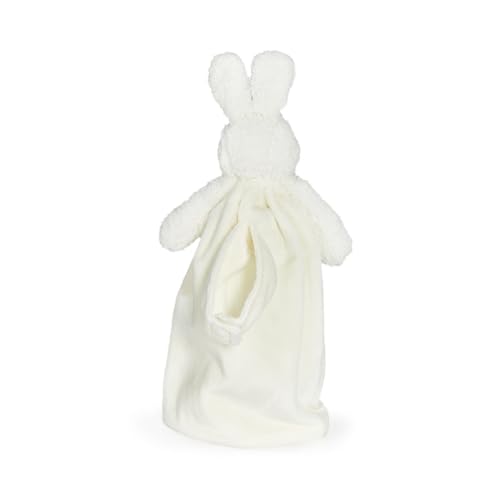Bunnies By The Bay "Bun Bun Bunny" - 11 inch Stuffed Rabbit and Baby Blanket - Bye Bye Buddy Travel Size Baby Lovey - Super Soft Velour with Satin Lining