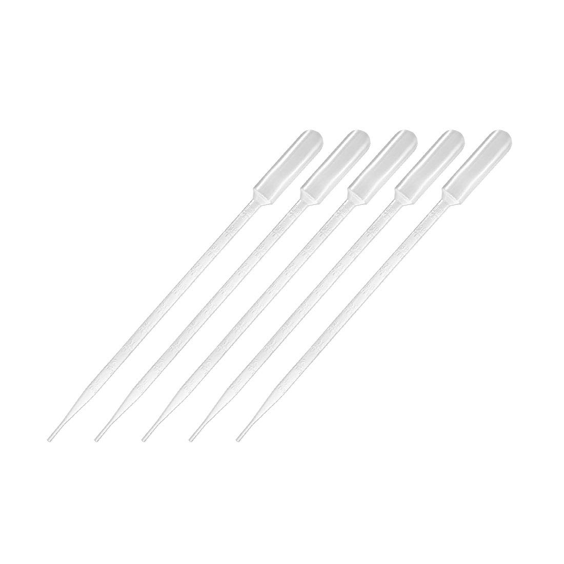 uxcell 20 Pcs Plastic Disposable Pipettes 10ml, Clear Graduated Transfer Pipettes, 295mm Length, Liquid Dropper for Lab