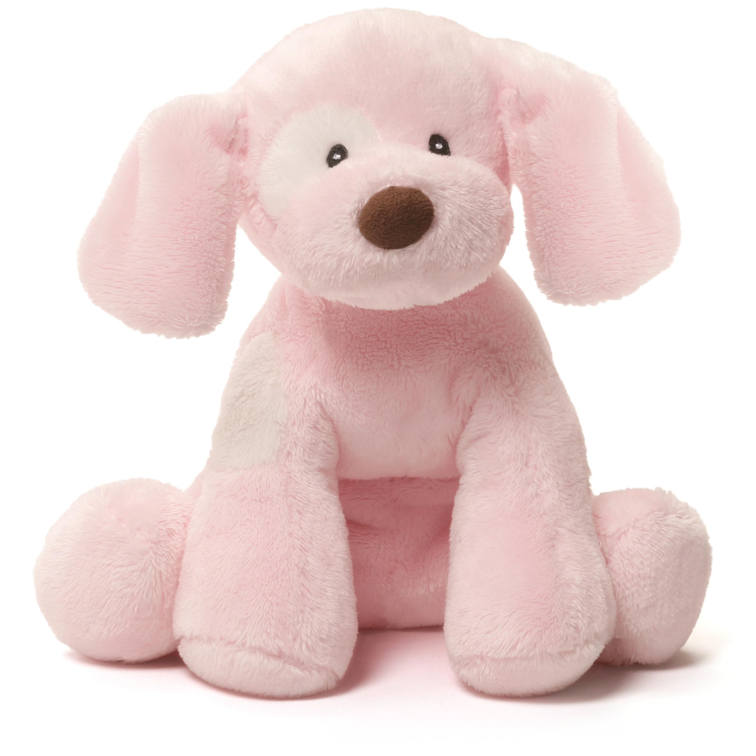 Baby GUND Spunky Barking Puppy Stuffed Animal Sound Toy, Animated Plush Sensory Toy with Sounds, for Babies and Newborns, Pink, 8β