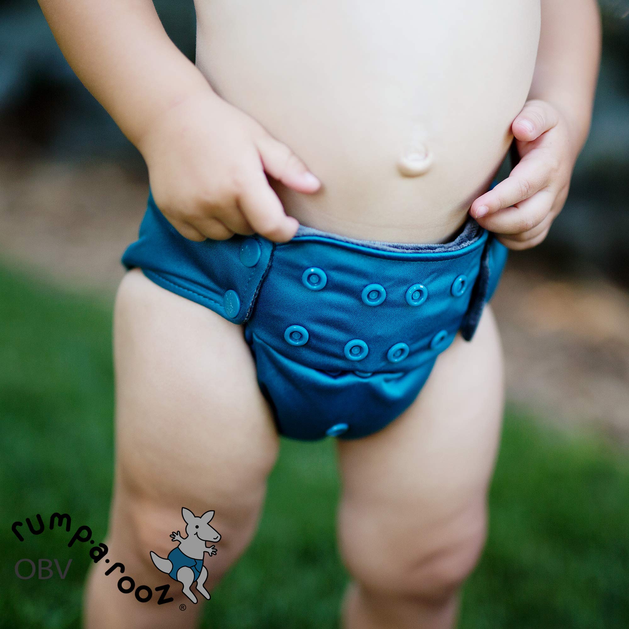 Kanga Care Rumparooz G2 OBV Cloth Diaper Reusable One Size Pocket Diaper with Patented Inner Double Gusset 2 pcs Bamboo Rayon Insert Soaker | Billy (6-40+ lbs)
