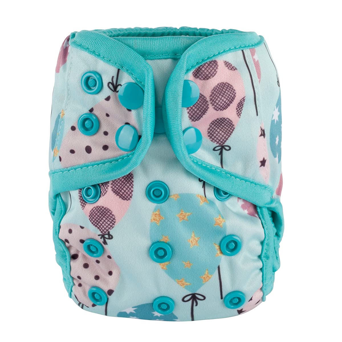 Sigzagor Newborn Baby Diaper Nappy Cover 8lbs-10lbs (Hot Air Balloon)