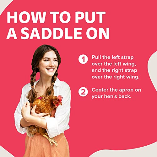 Hen Saver Hen Apron/Saddle, Single Strap, X-Large, Awareness Pink