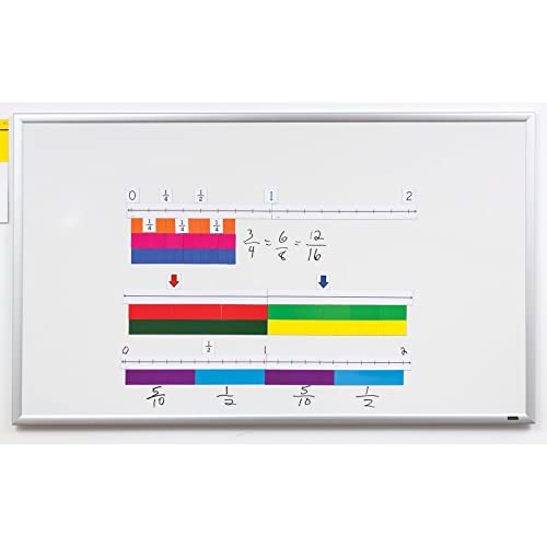 Didax Educational Resources 211024 Magnetic Fraction# Line Set, Multi