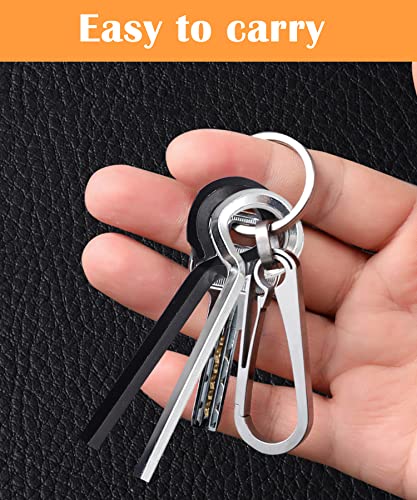 Aienxn 10pcs Black 5/32 inch Standard Hex Dogging Key with Full Loop, Metal Allen Wrench Door Key for Push Bar Panic Exit Device Q-O-046-BK-5/32