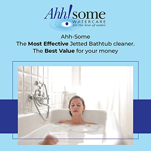 Ahh-Some- Hot Tub Cleaner | Clean Pipes & Jets Gunk Build Up | Clear & Soften Water For Jetted Tub, or Swim Spa | Top Water Clarifier (16 oz)