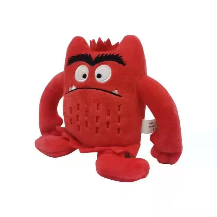 BUSHQDSS A Cute Emotional Doll That Lets You Know Your Child's Mood and is a Gift for Your Child. 15CM/5.9 inches (red Fury)
