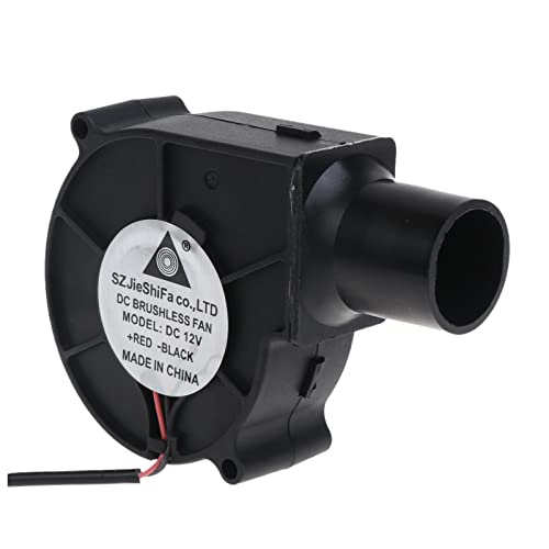 BBQ Fan Blower Charcoal Chimney Starter Picnic Cooking Barbecue Electric Fan for DC 12V 5.5x2.1mm 75mm Portable Fire Blower Grill Fire Starter Flame Exciter