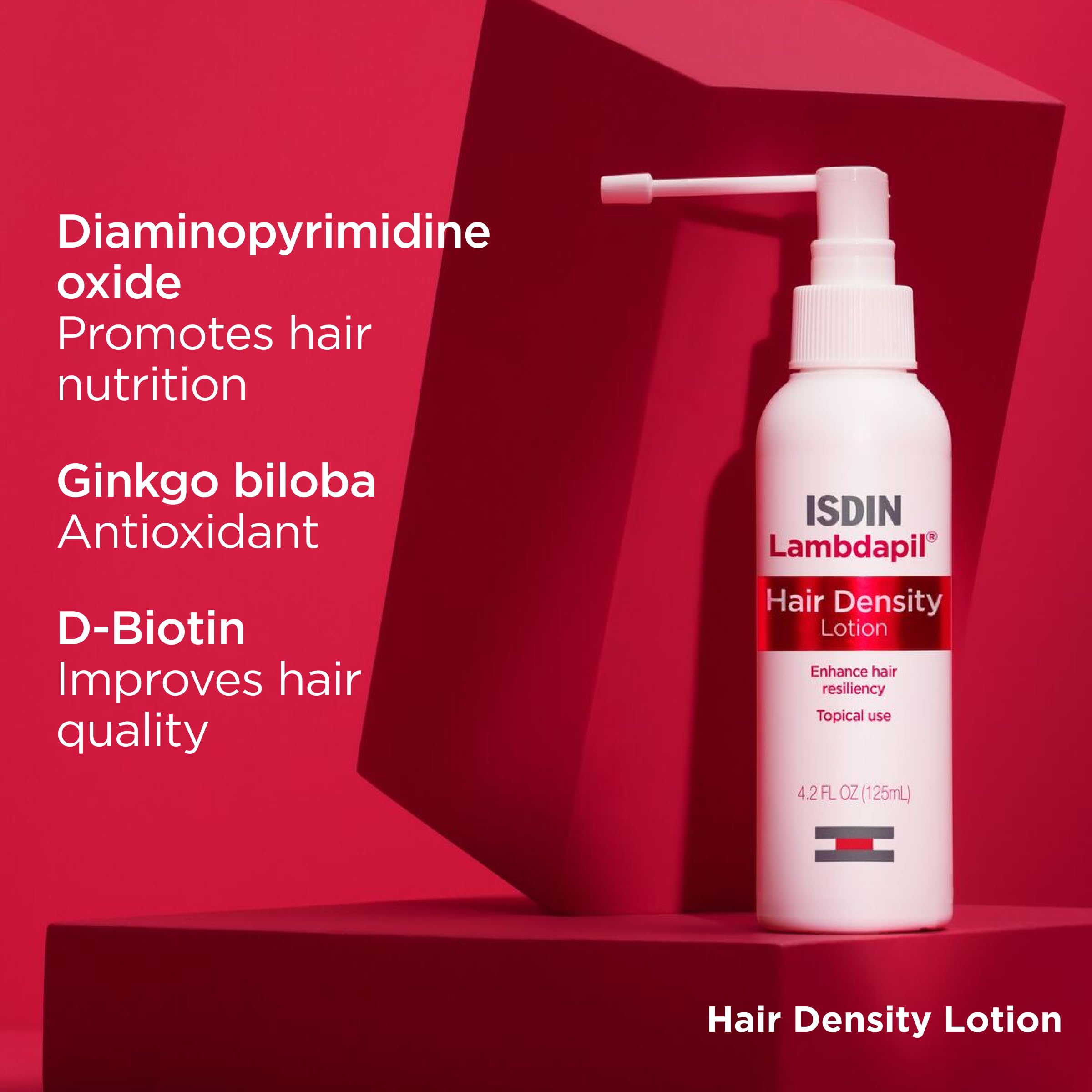 ISDIN Lambdapil Hair Loss Lotion to Strengthen Hair 4.2 Fl. Oz.