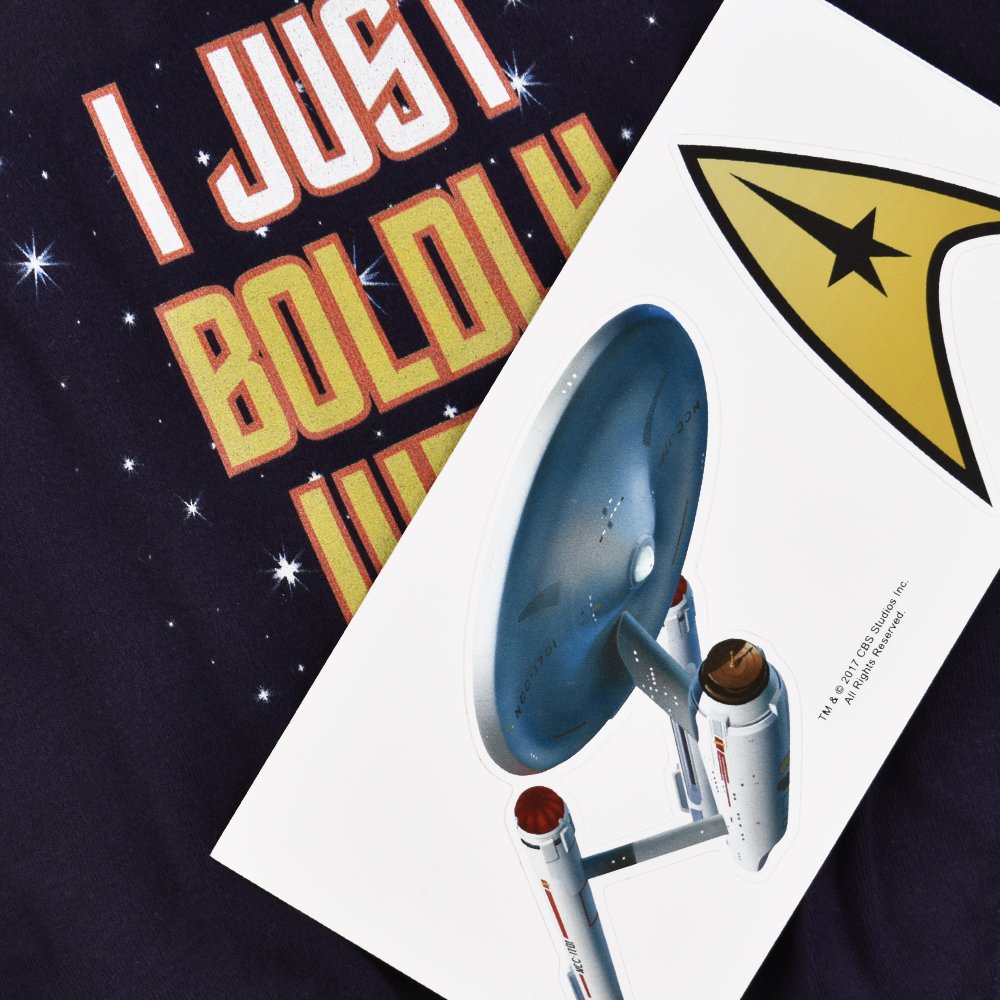 Popfunk Star Trek I just Boldly Went Baby Onesie Bodysuit (6 mos) Navy