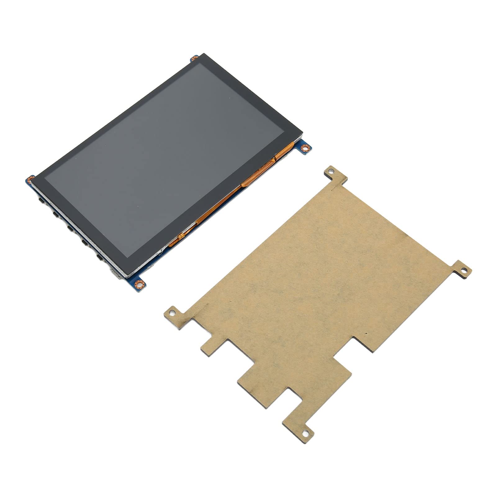 5 Inch Touch Screen, 800x480 High Resolution HDMI Monitor, 178 Degree Viewing Angle IPS Portable Monitor, for RPi, for Ubuntu Mirror, Computer