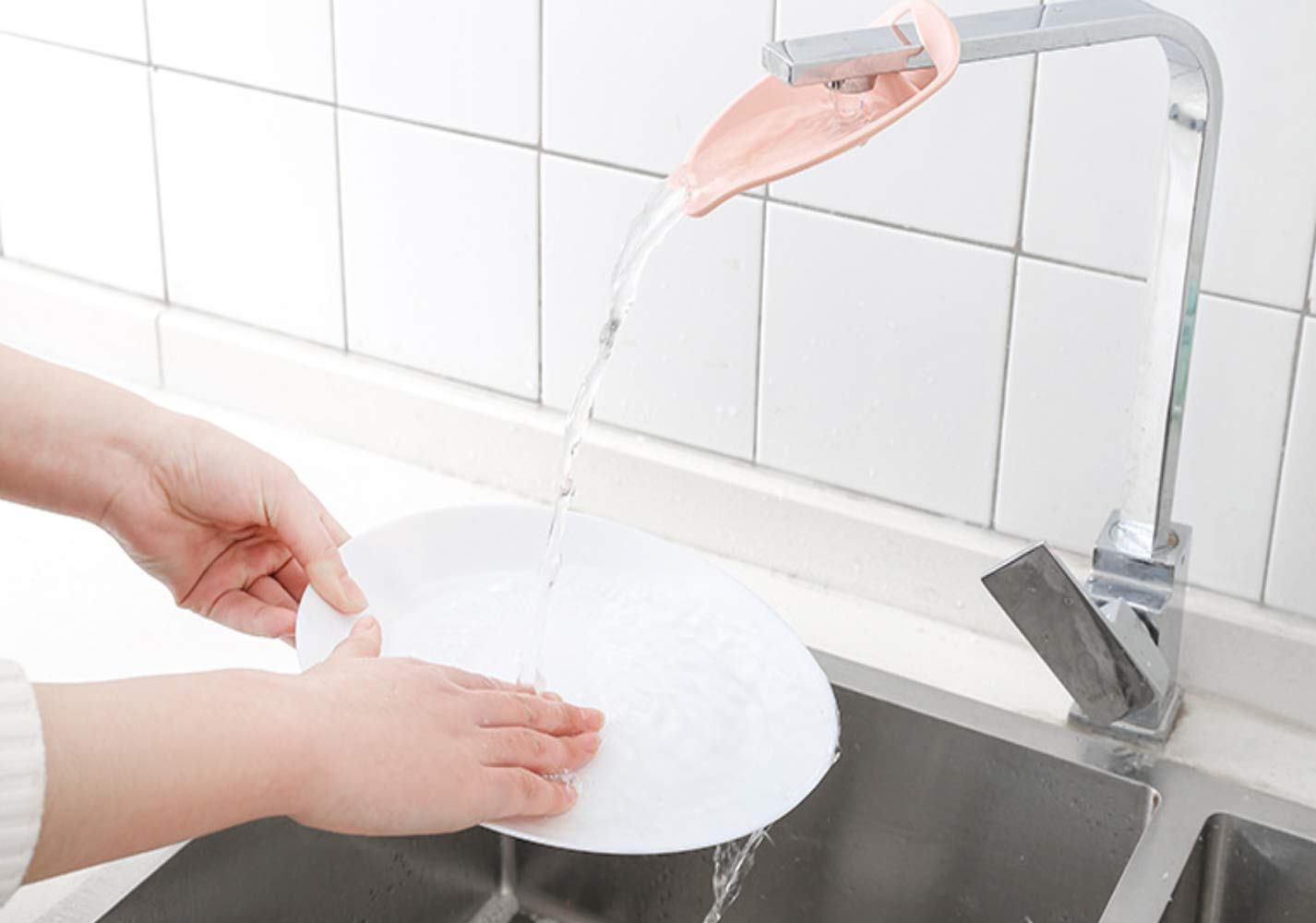 6 Pack Faucet Extender, Sink Handle Extender,Hand Washing Extender,Applies to children,infants.(3 color mixed loading)