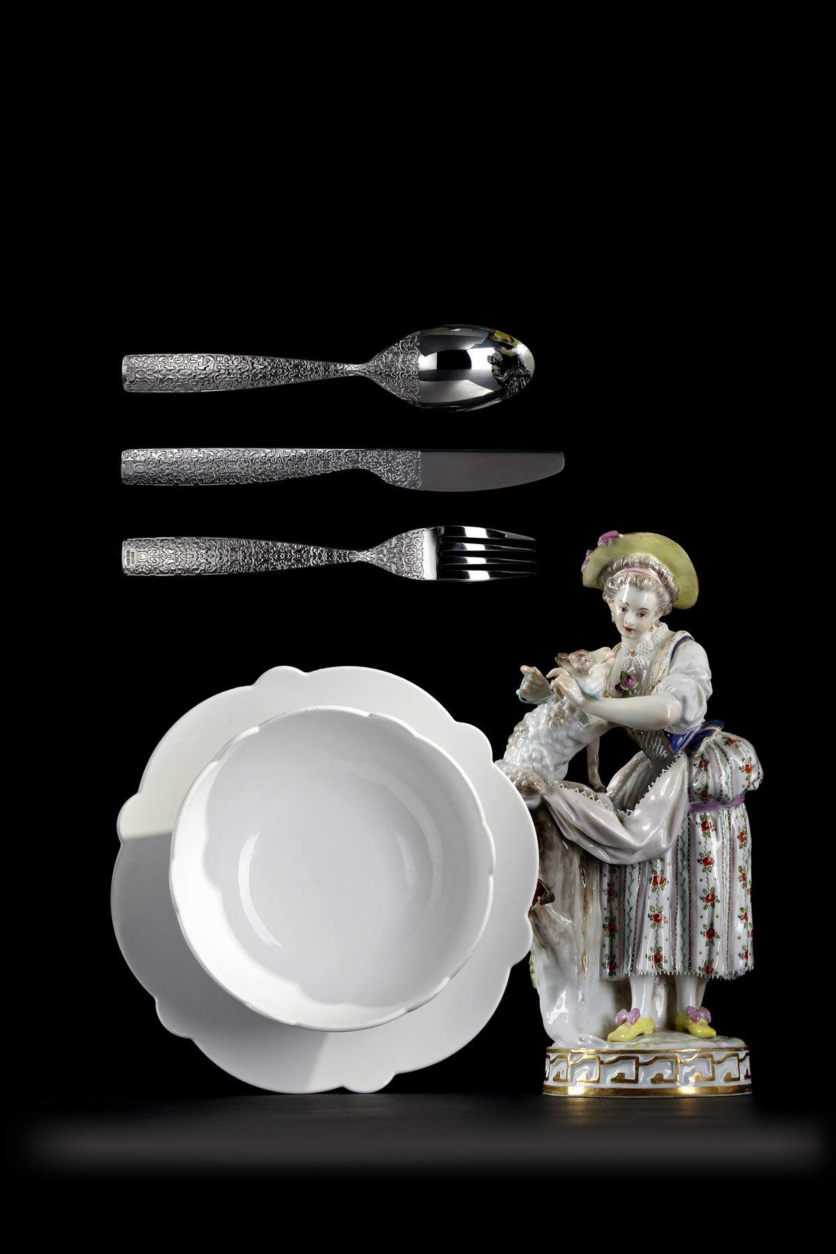 Alessi Dressed Bowl, Set of 4, White,MW01/3
