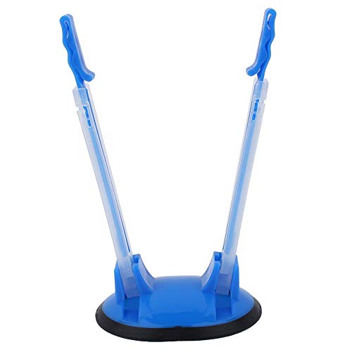 Baggy Rack Stands Storage Bag Opener Holder Adjustable Anti-slip Hands Free Clips for Food Storage Bags Plastic Freezer Bags Bag Holders (Blue)