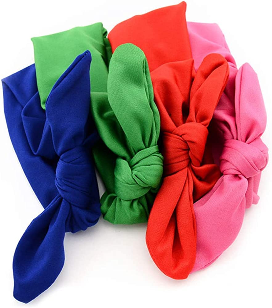 ZOCONE 12 PCS Toddler Headbands, Stretchy Adjustable Bow Headbands for Baby Girls Newborn Infant, Baby Bows and Headbands