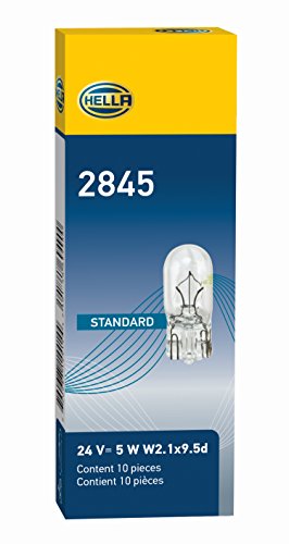 HELLA 2845 24V 5W Standard Miniature Replacement Navigation and Interior Light Bulb