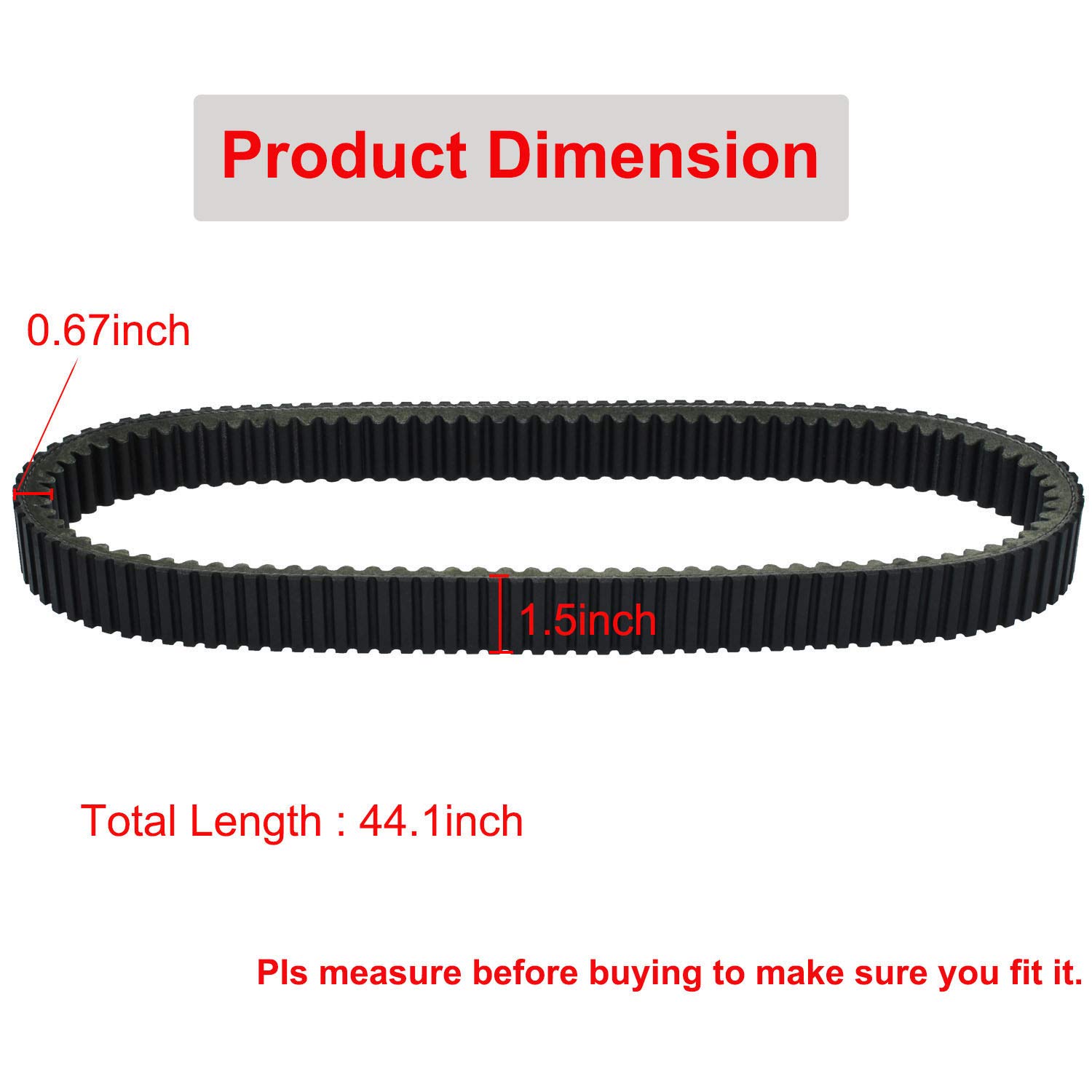 422280652 X3 Belt Compatible with Can Am Maverick X3, X3 MAX, XDS, XRS, MAX, Drive Belt Replacement for ATV CVT, Replace 422280651 417300383