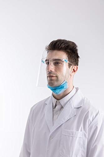 VWMYQ PCS Face Shield Protector, Clear, 2 Sets per Pack
