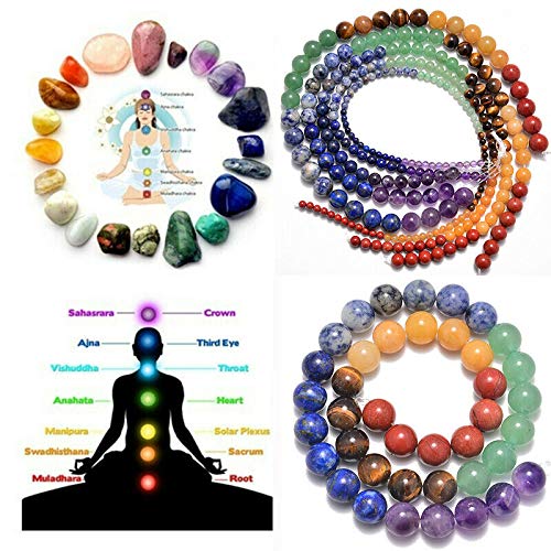 AD Beads Healing Reiki 7 Chakras Yoga Natural Gemstone Round Loose Beads 6mm 16''