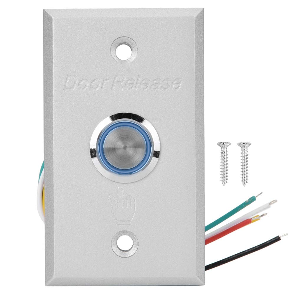 Door Access Control System Stainless Electric Steel Door Exit Button Door Push Release Button Push Button Switch with Indicator Light