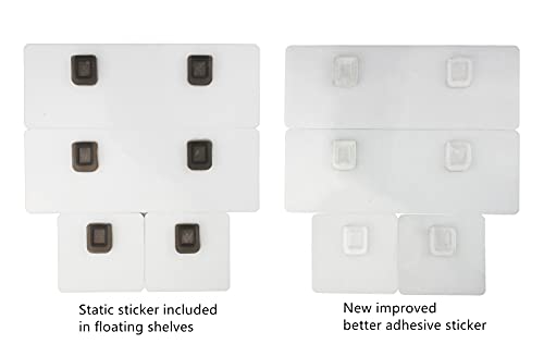 Improved Floating Shelves Sticker, Adhesive Wall Sticker, Plastic Sticker, 4pcs Set