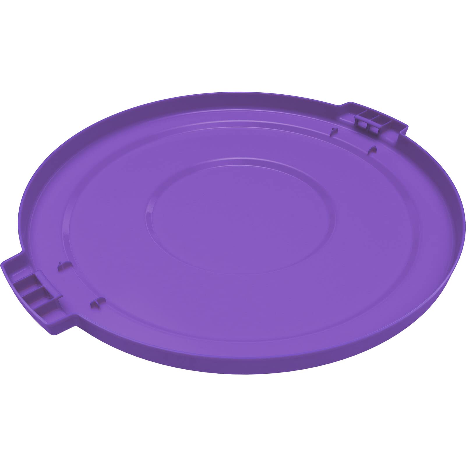 SPARTA Bronco Trash Can Lid, Round Waste Container Cover, Polyethylene, 20 Gallons, Purple, (Pack of 6)